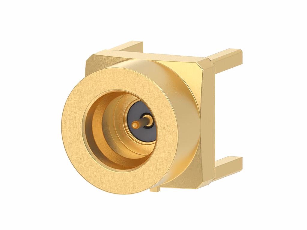SMP Plug-to-SMP Jack Adapter Assembly, 9.75mm Length, One Piece Per Bag, 50 Ohms