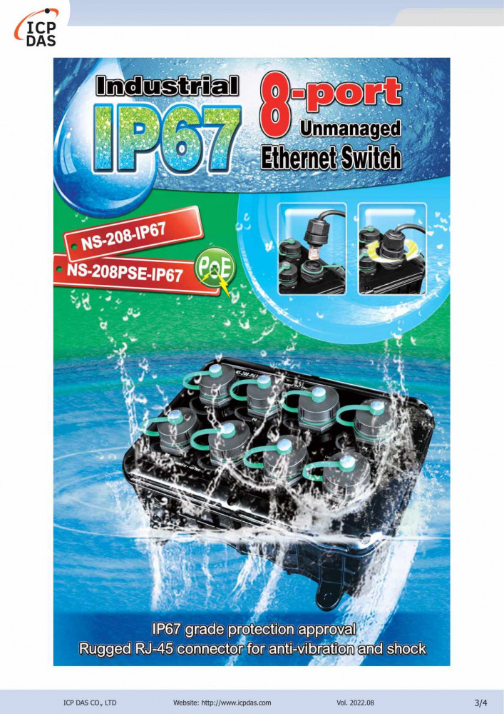 NS-208PSE-IP67 technical document page 3