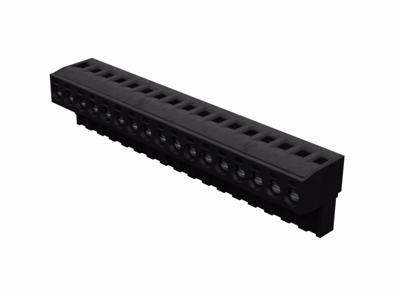 5.08mm Pitch Eurostyle Horizontal Plug, with Reverse Imprinting, Black, 17 Circuits for sale