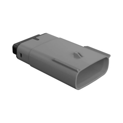 MX150 Mat-Sealed Male Connector Assembly, Single Row, 6 Circuits, Keying  Option B, Light Gray for sale