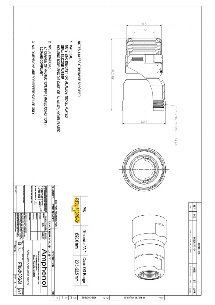 RT0L-24CPG-S1 technical drawing preview