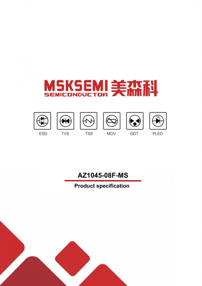 AZ1045-08F-MS datasheet page 1