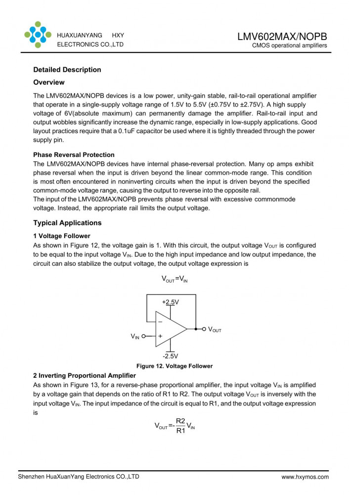 LMV602MAX/NOPB-HXY document page 8
