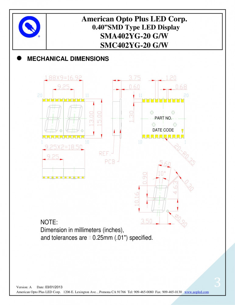 SMC402YG-20 datasheet page 3