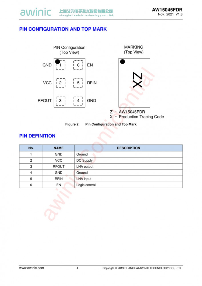 AW15045FDR datasheet page 4