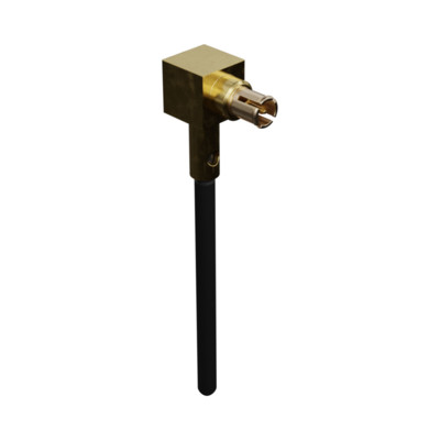 SSMCX Plug, Right-Angle, Crimp, 1.32mm Cable, One Piece Per Bag, 50 Ohms for sale