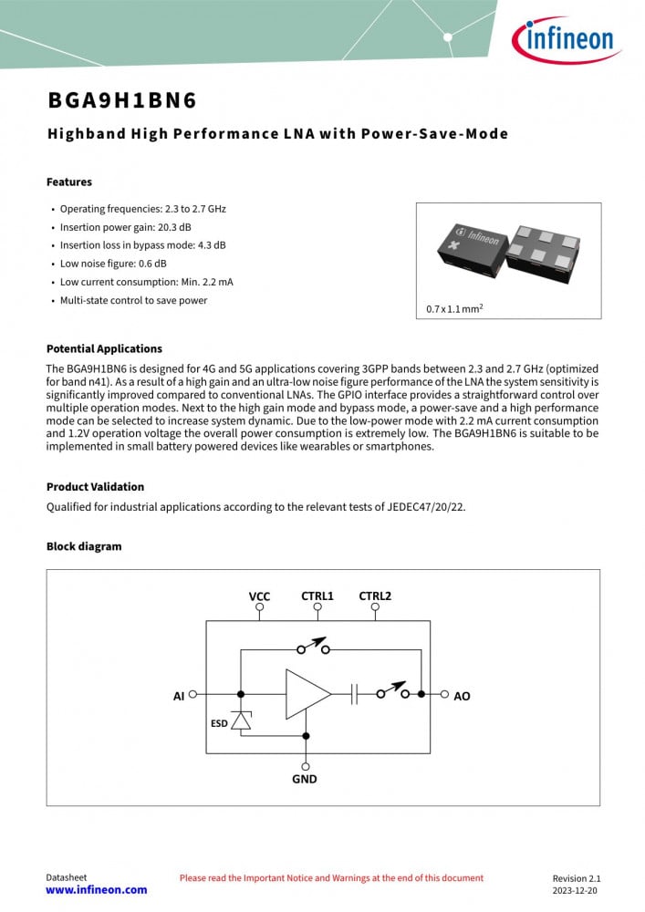 BGA9H1BN6 datasheet page 1