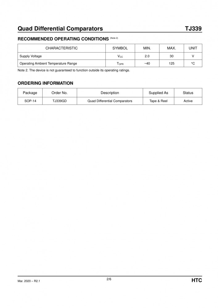 TJ339GD datasheet page 2