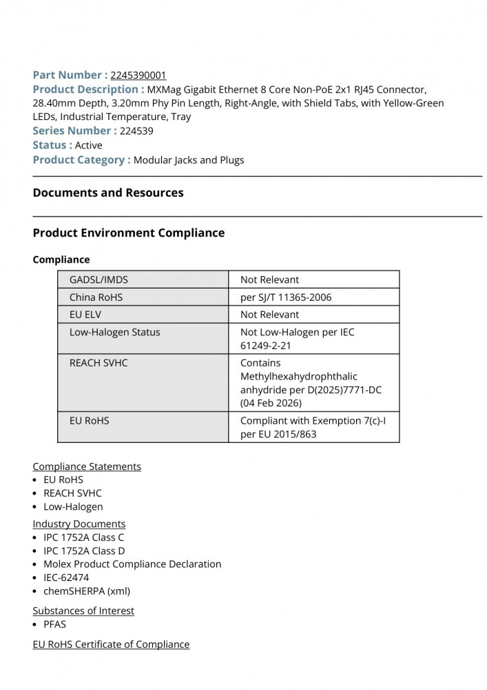 2245390001 technical document image, page 1