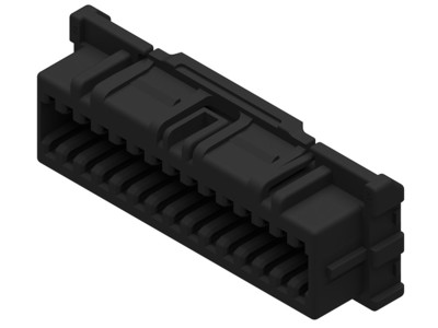 Spot-On Wire-to-Board Receptacle Housing, 2.00mm Pitch, Dual Row, 20 Circuits, Black