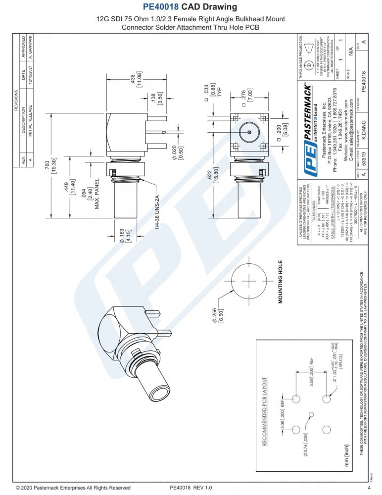 PE40018 datasheet page 4