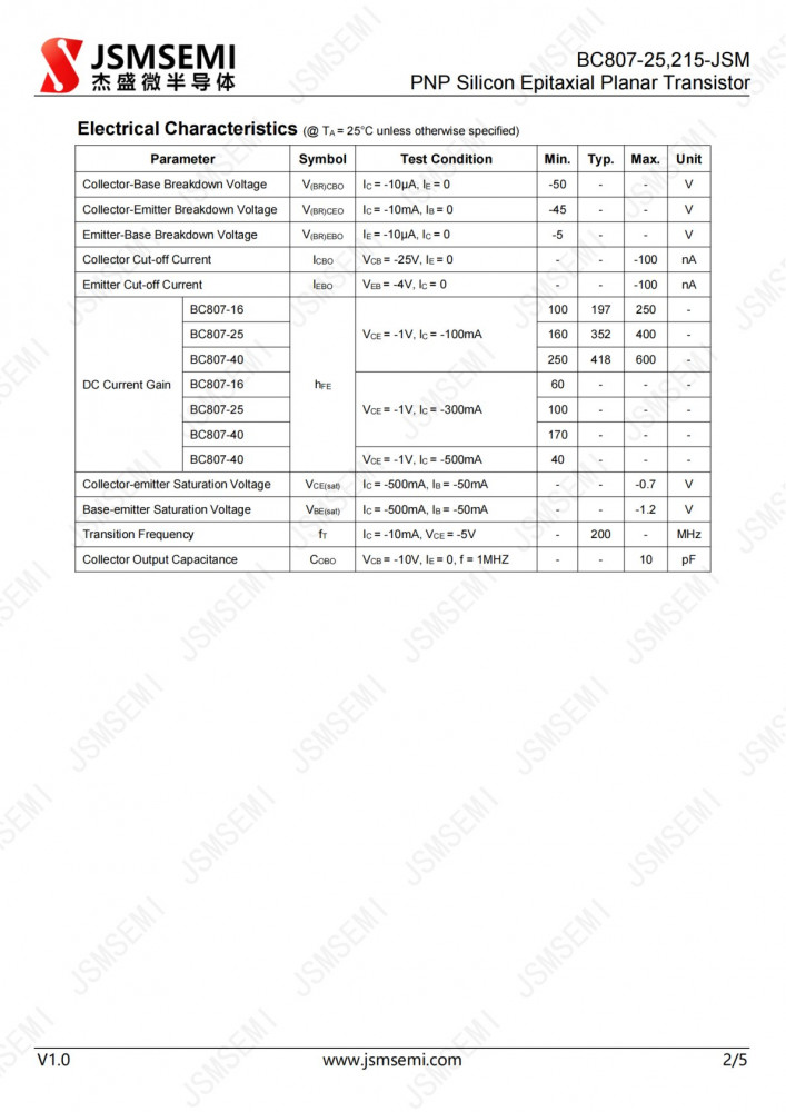 BC807-25,215-JSM datasheet page 2