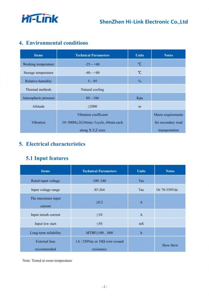 HLK-5M09 datasheet page 4