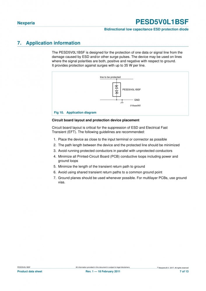 PESD5V0L1BSF datasheet page 7