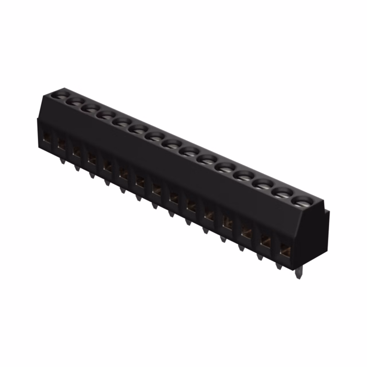 3.50mm Pitch Beau Eurostyle Fixed Mount PCB Terminal Block, 15 Circuits for sale