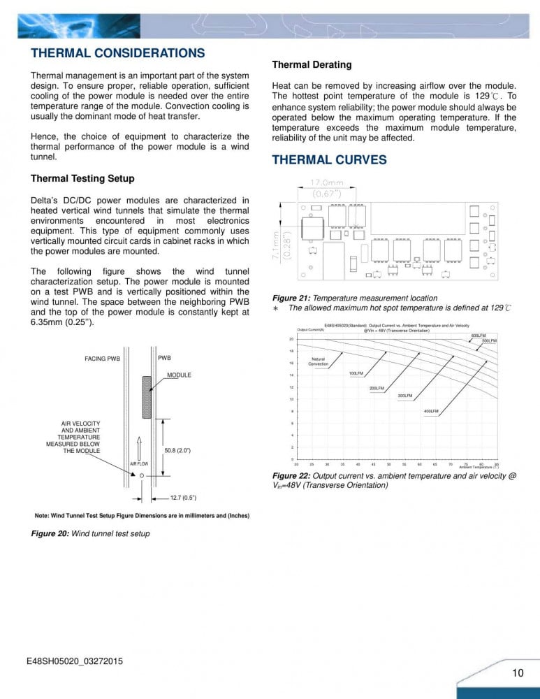 DELTA E48SH datasheet page 10