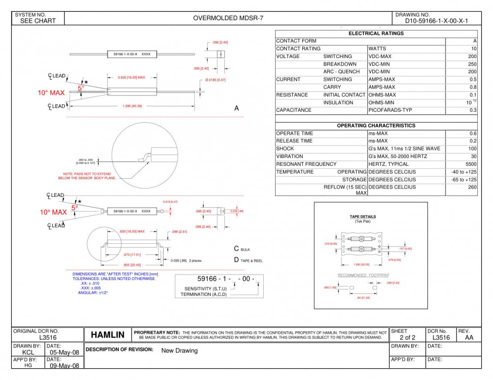 59166 series technical drawing page 2