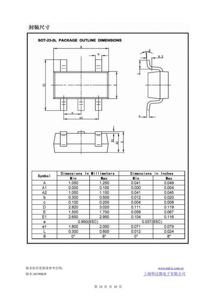 MD8250A datasheet page 10