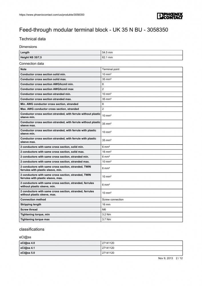 UK 35 N BU 3058350 technical document page 2