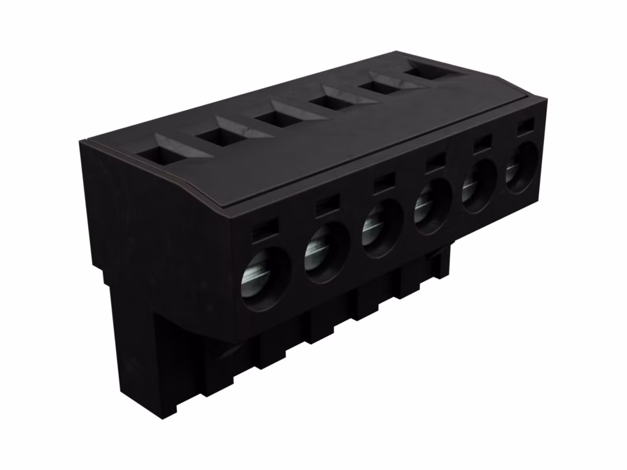 5.08mm Pitch Eurostyle Horizontal Plug, with Reverse Imprinting, Black, 6 Circuits for sale