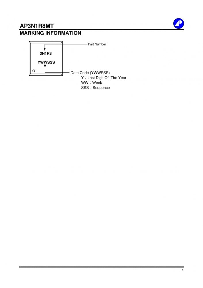 AP3N1R8MT datasheet page 6