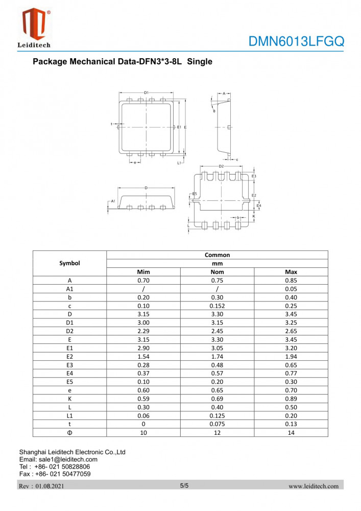 DMN6013LFGQ datasheet page 5