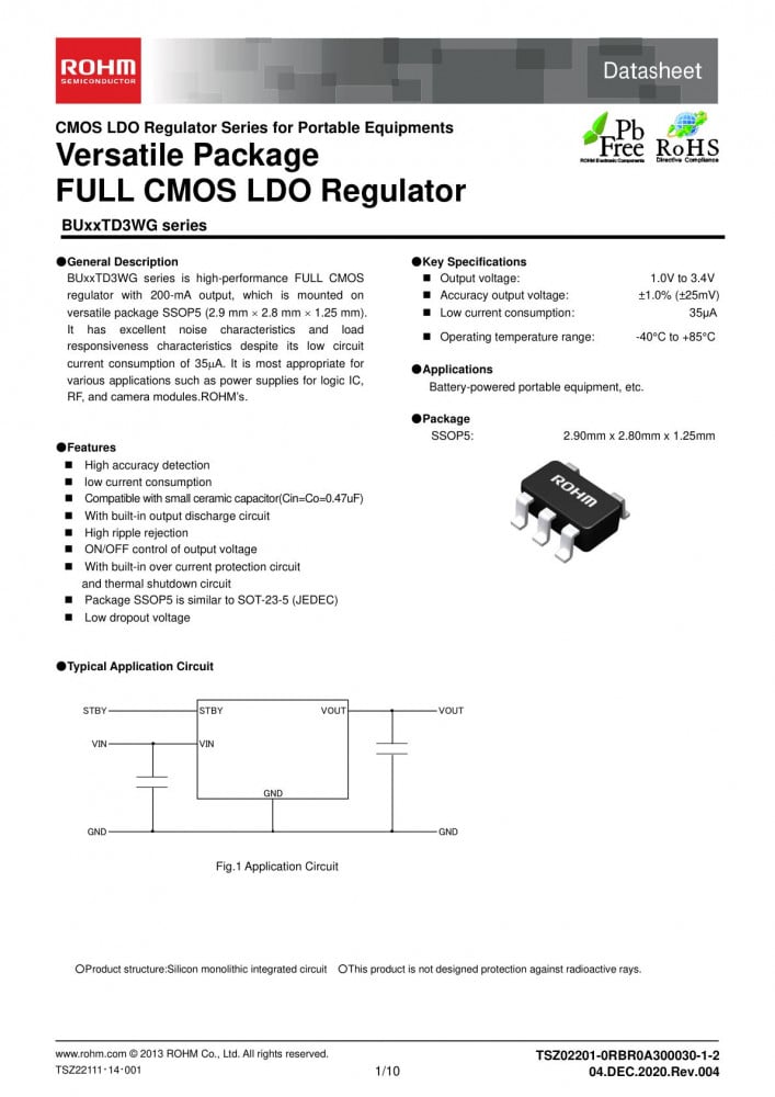 BU15TD3WG-TR datasheet page 1