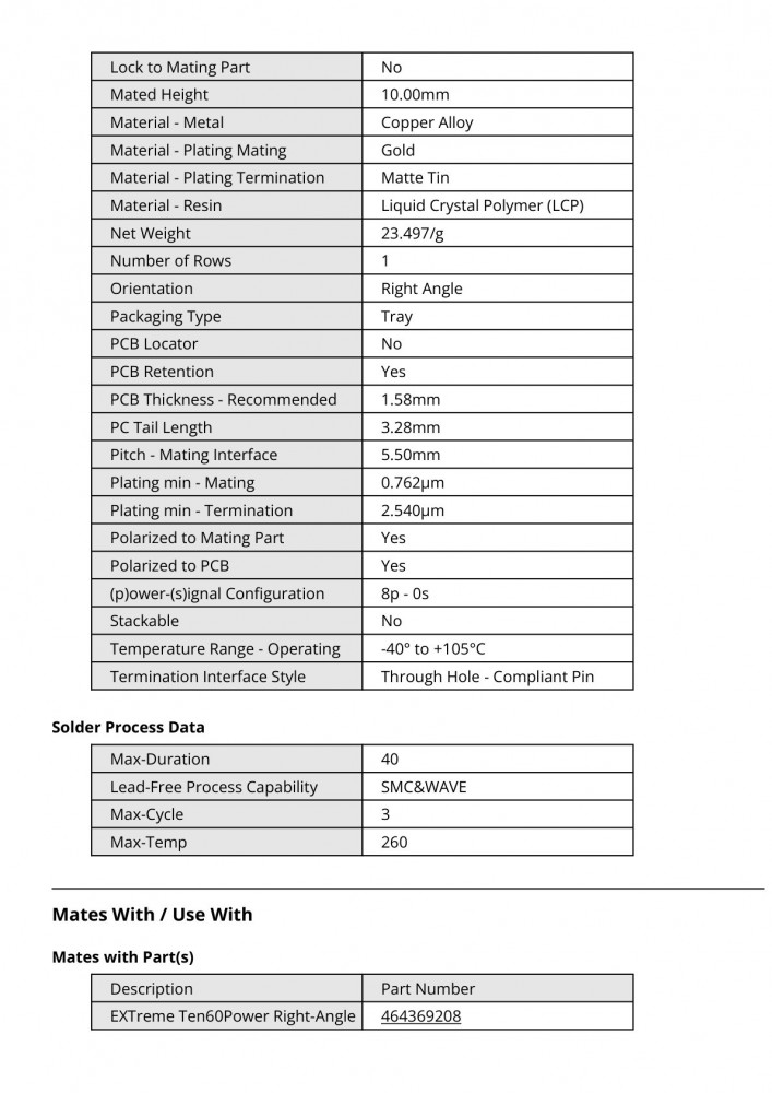 Technical document page 3 for connector reference