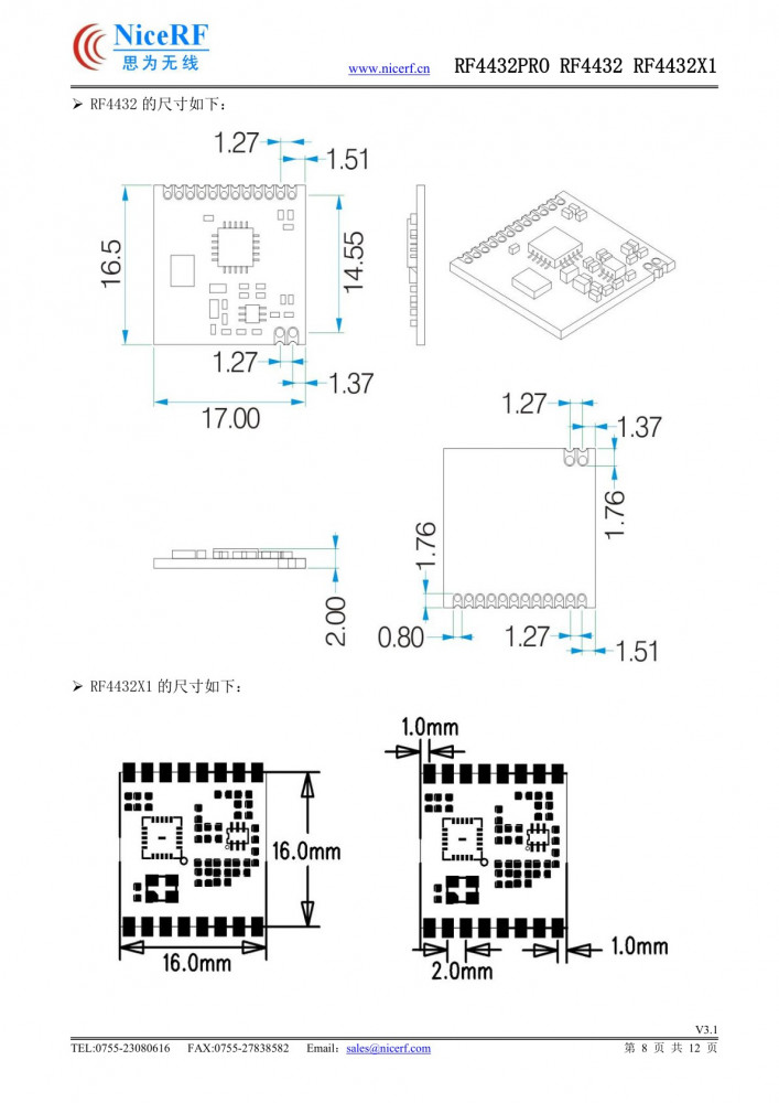 RF4432PRO-433 datasheet page 8