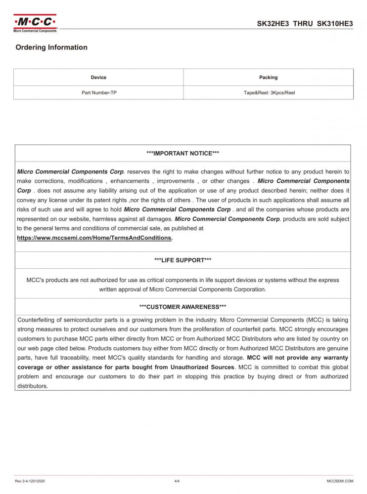 SK34HE3-TP datasheet page 4