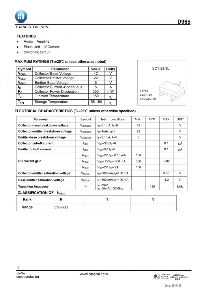 D965 technical document page 1