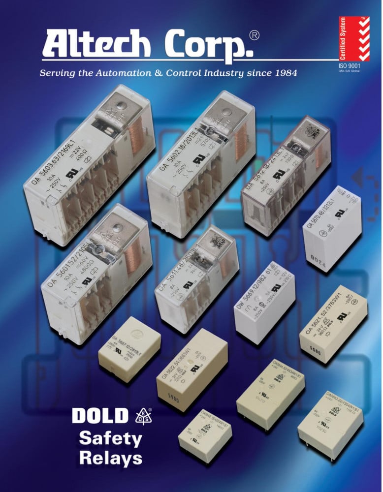 Altech safety relay catalog page 1