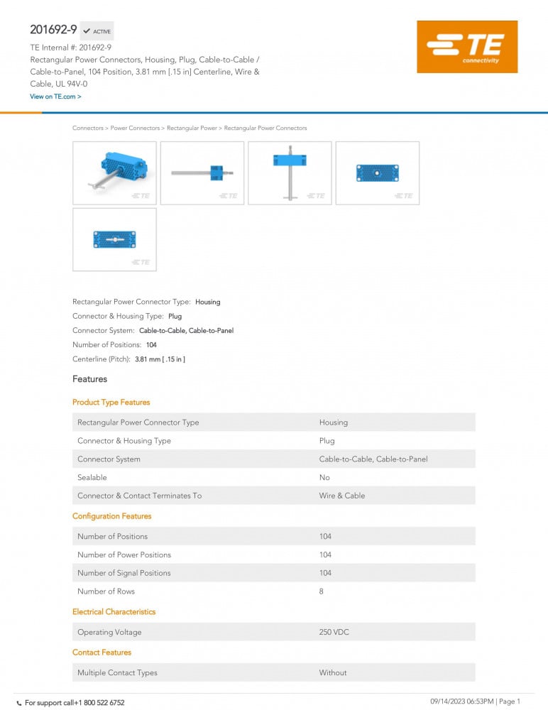 201692-9 technical document page 1
