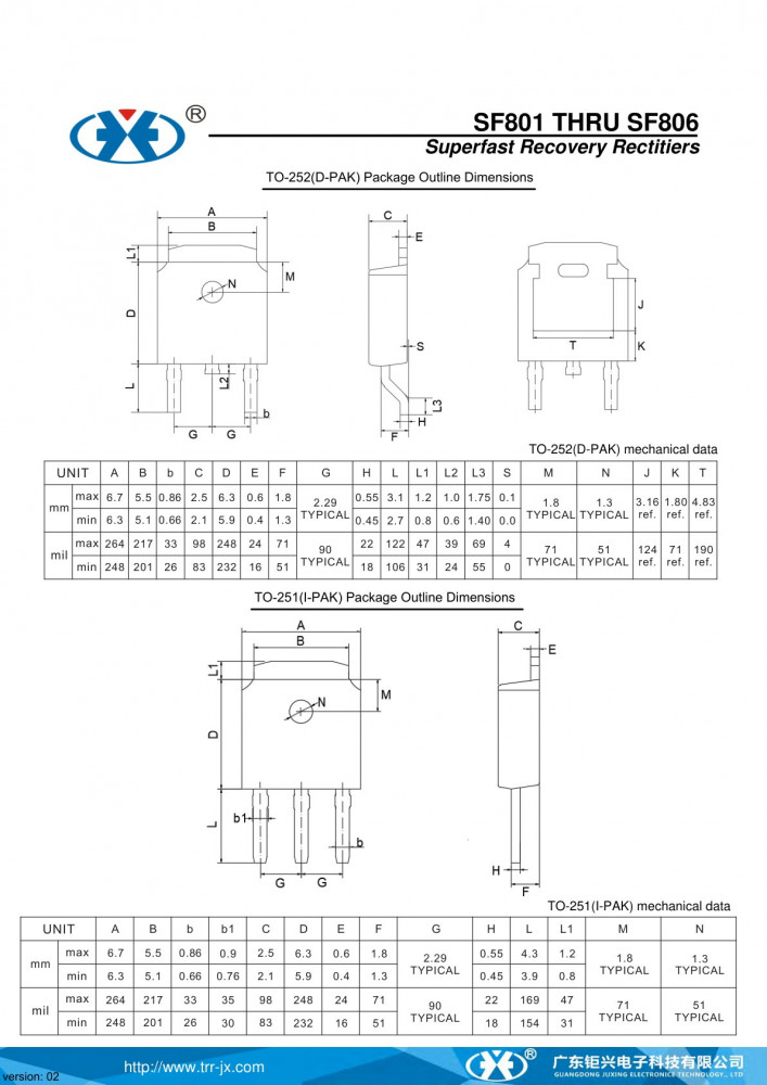 JUXING SF806DS datasheet page 3