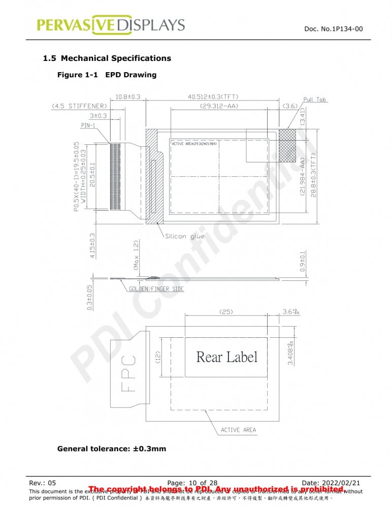 E2144CS021 specification page 10