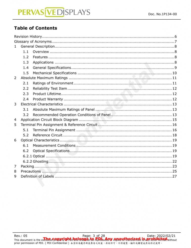 E2144CS021 specification page 3