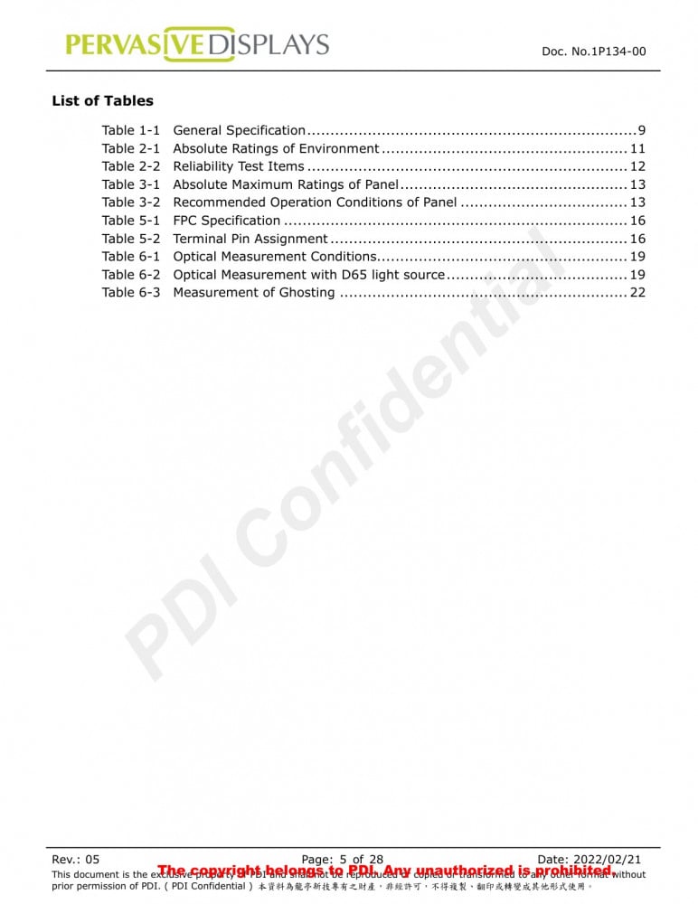 E2144CS021 specification page 5