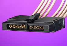 FAKRA Plug, Straight, Crimp, RG-58 Cable, Brass Body, Nickel (Ni) Plated, Keying Code C, Blue, 50 Ohms