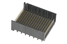 Impact 100 Ohm 5 Pair Vertical Backplane Header, Unguided, Open Endwall,  16 Columns, 240 Circuits, Pin Length 4.50mm, Plated Through Hole Dimension 0.46mm, Lead-Free for sale