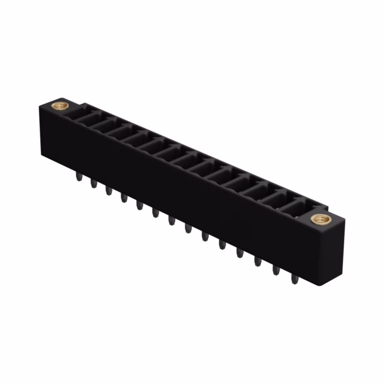 3.81mm Pitch Eurostyle Vertical PCB Header, with Threaded Retention Inserts, 14 Circuits for sale