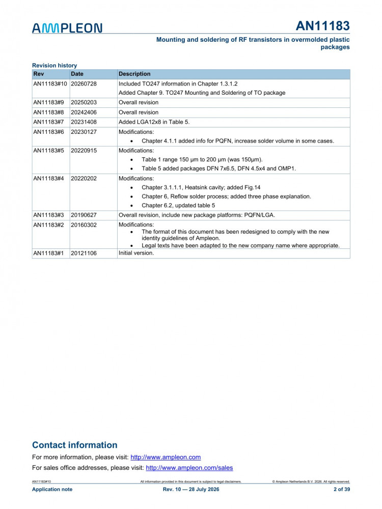 Ampleon mounting application note page 2
