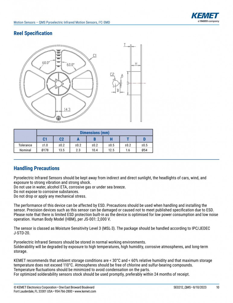 KEMET USEQMSEA220980 technical document page 10