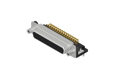 D-SUB High Density • 44-pos. • Socket • Solder pin angled • Plastic bracket • Quality class 3 • UNC 4-40 for sale