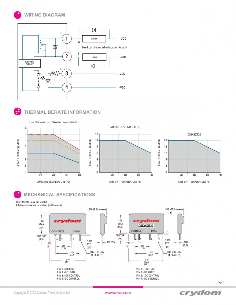 Sensata KS-100 technical document page 2