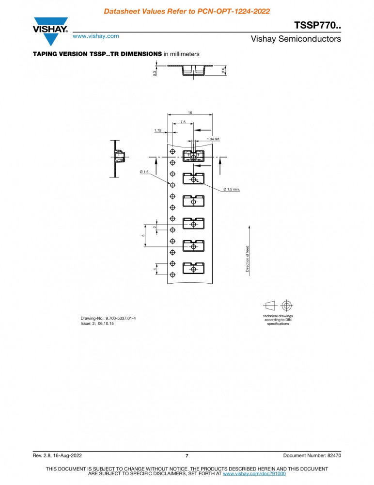 TSSP77038ETR datasheet page 7