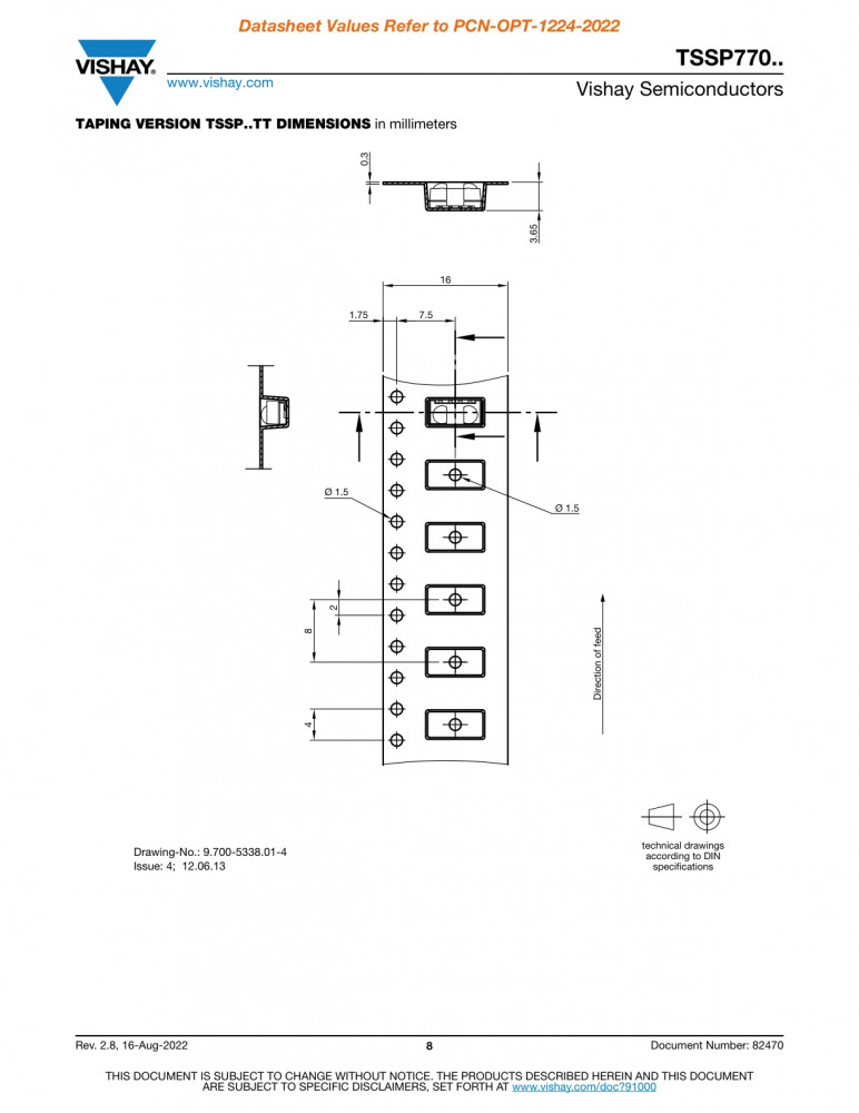 TSSP77038ETR datasheet page 8