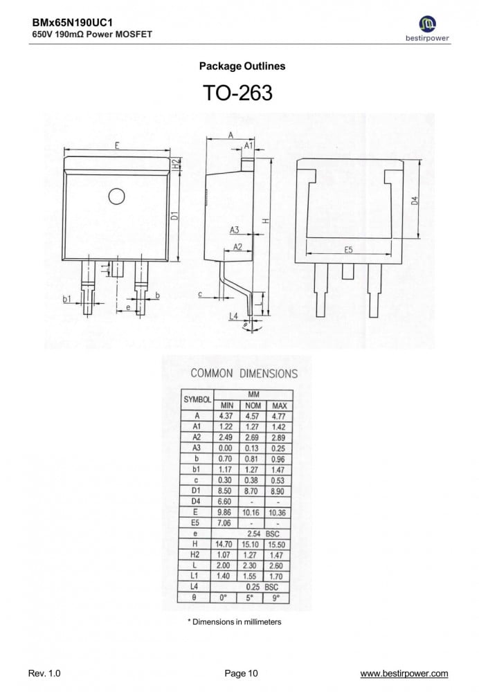BMW65N190UC1 datasheet page 10