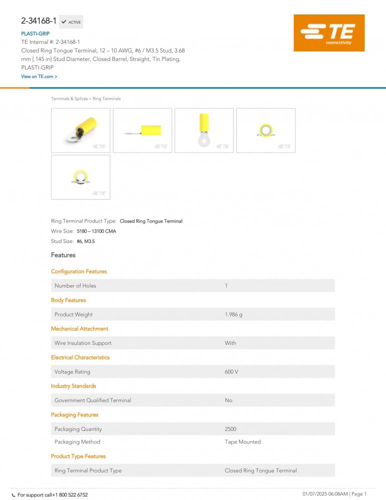 2-34168-1 technical document page 1