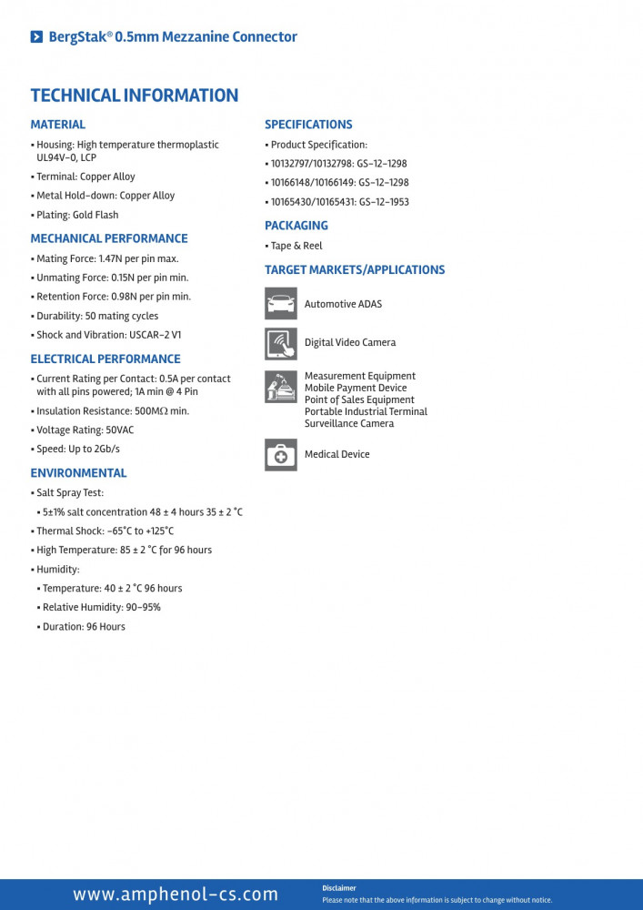 BergStak 0.5 mm connector document, page 2
