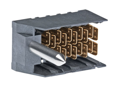 Impel 90 Ohm 6 Pair Orthogonal Direct Right-Angle Header, with Dust Cover, 2.35mm Pitch, Unguided, 12 Columns, 144 Circuits, 5.50mm Pin Length, 4.40mm Max Board Thickness